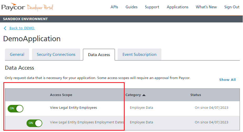 Paycor Developers Portal